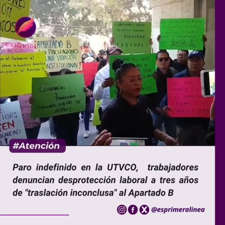 Paro indefinido en la UTVCO: trabajadores denuncian desprotección ...